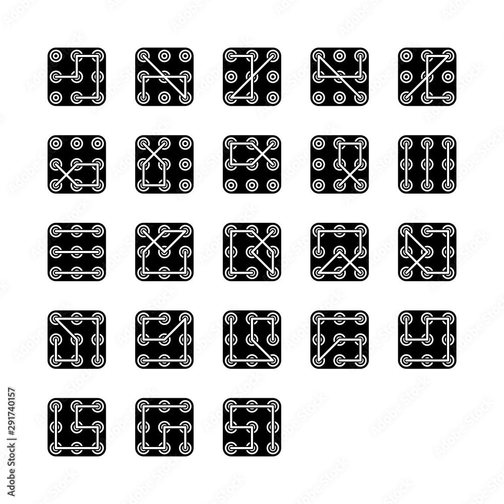 Lock screen icon conceptual design illustration vector,Lock screen icon ...