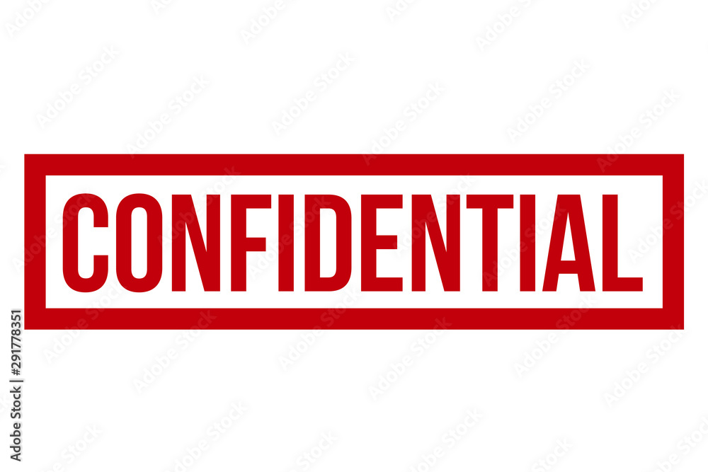 Confidential Stamp Seal Vector Illustration Stock ベクター | Adobe Stock