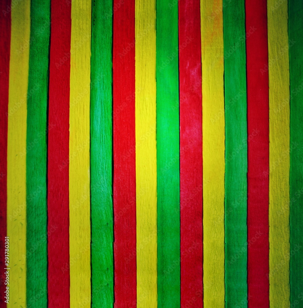 Old vintage with heart wood background.Reggae background.Green,red and ...