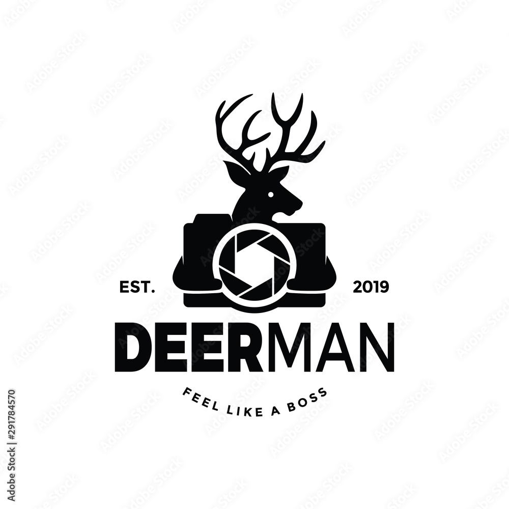 Animal bring lens of camera logo vector. Photographer and videographer ...