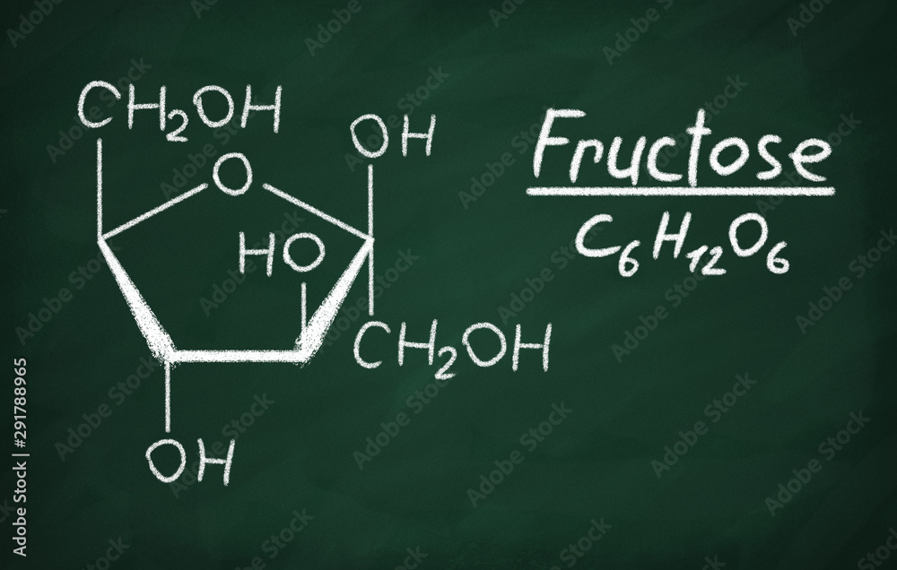 Structural model of Fructose Stock Photo | Adobe Stock