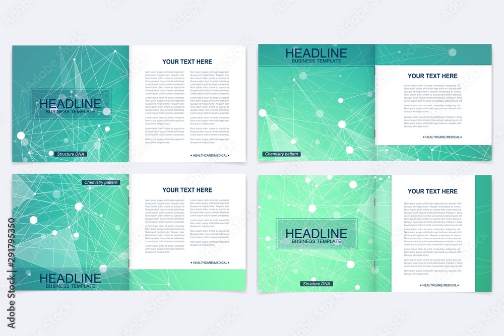 Scientific templates square brochure, magazine, leaflet , flyer, cover ...