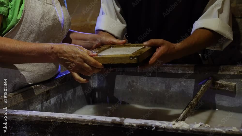 vintage paper making process, hand made paper, Production of old ...