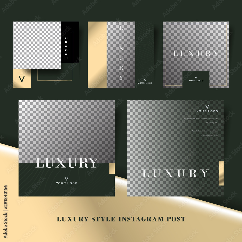 Premium luxury social media presentation, card, cover, template ...