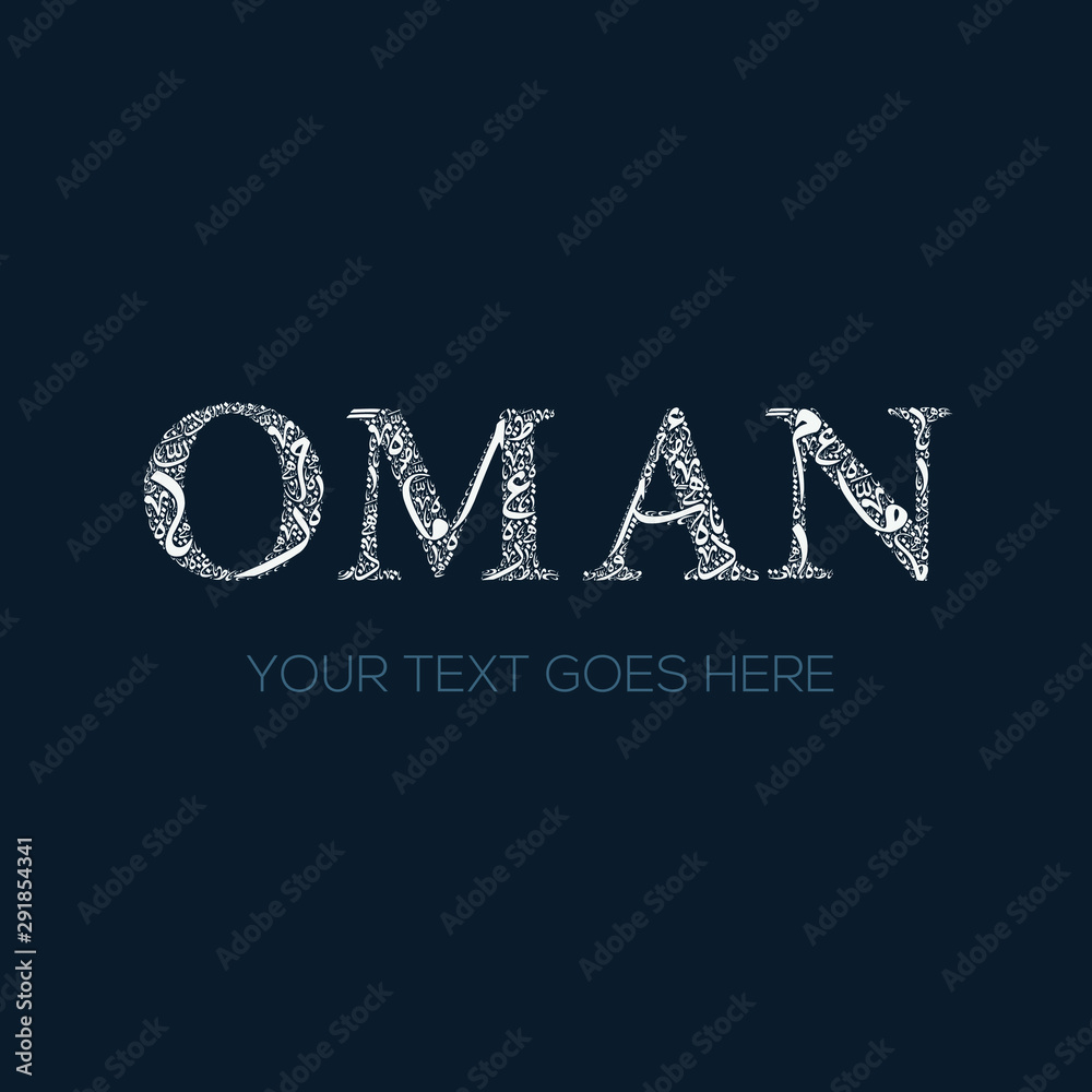 Creative English calligraphy , Shaped by Arabic Calligraphy Letters ...