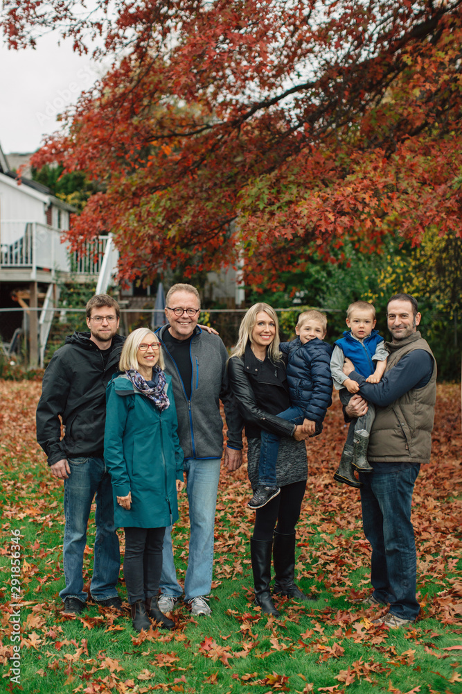 Multi-generational group portrait outside Stock Photo | Adobe Stock