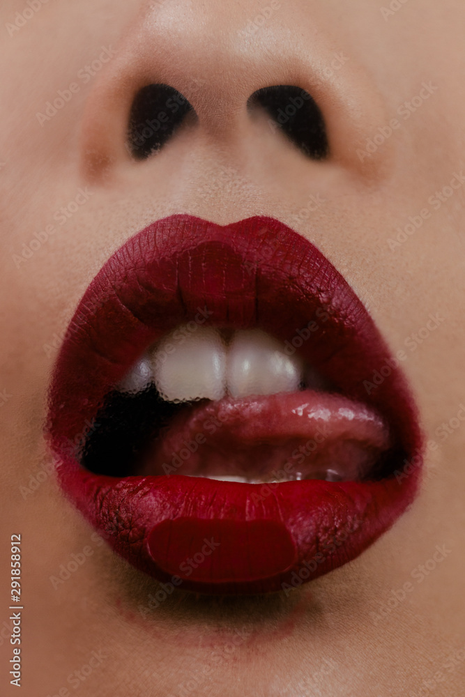Tongue kissing Stock Photo | Adobe Stock