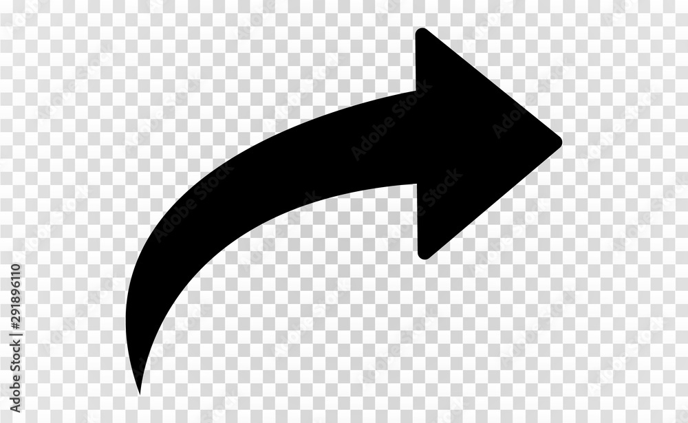 Arrow turning right or left. Arrow icons vector graphics. Stock Vector ...