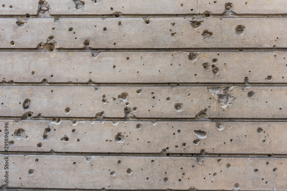 Bullet holds on the wall in a building in Berlin, Germany Stock Photo ...
