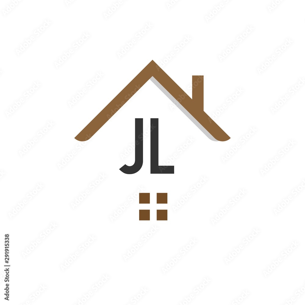 Initial Letter JL Building Logo Vector Design Template. Real Estate ...