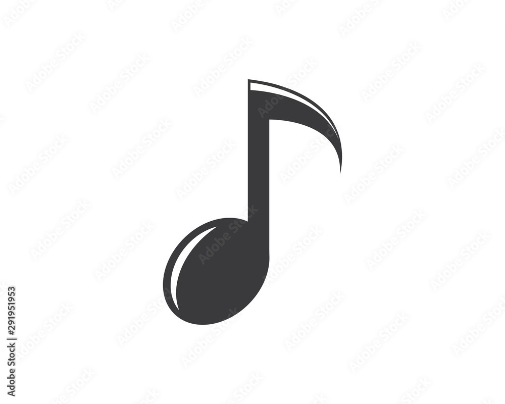 music note vector illustration icon Stock Vector | Adobe Stock