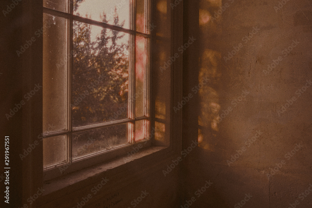 old room with window Stock Photo | Adobe Stock