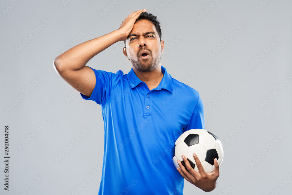 sport, leisure games and failure concept - disappointed indian man or ...