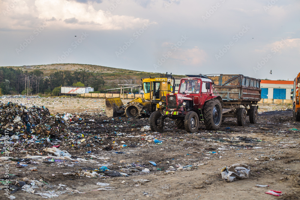 Kiev / Ukraine 15.September 2019 On photo Garbage landfill number 5 ...