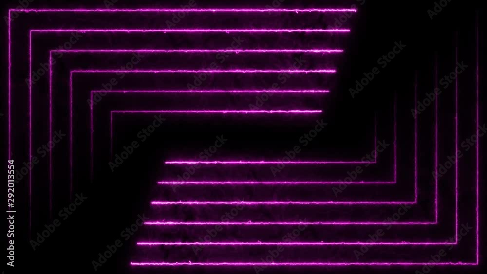 4K square Abstract Background neon glow color moving seamless art loop ...