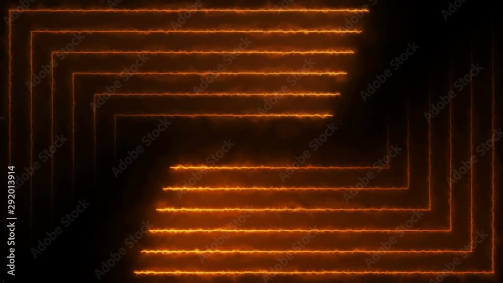 4K square Abstract Background neon glow color moving seamless art loop ...