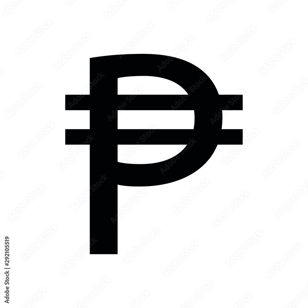 philippine currency icon. Pesos Sign vector Stock-Vektorgrafik | Adobe Stock