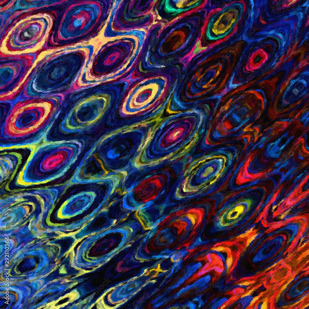 Abstract design pattern for decor textile and fabric, contemporary art ...