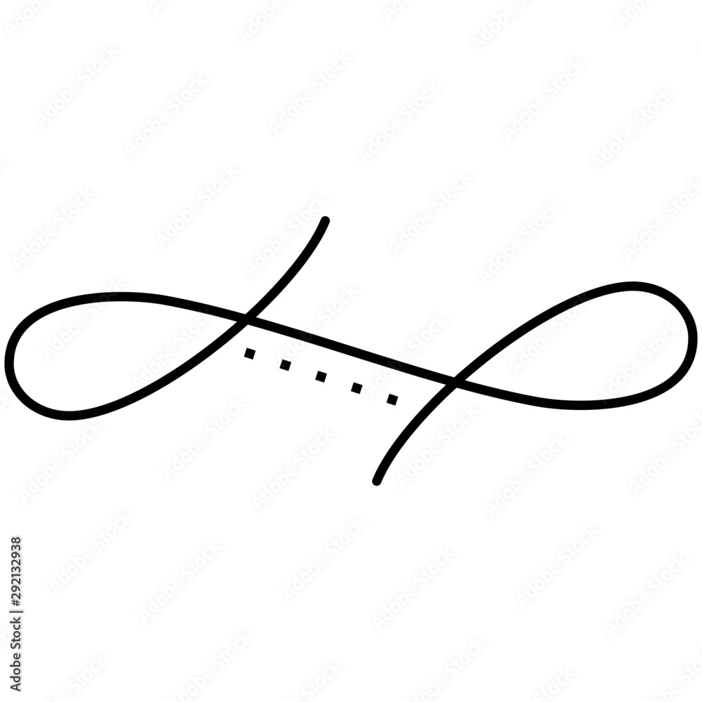 calligraphy scroll in outs Stock Vector | Adobe Stock