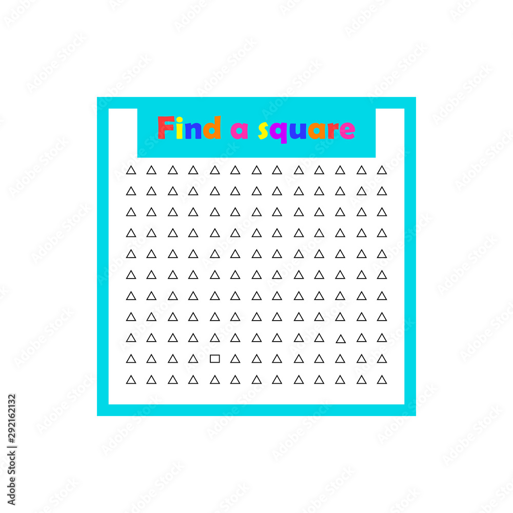Find a false figure. A sheet of visual perception, a game for ...