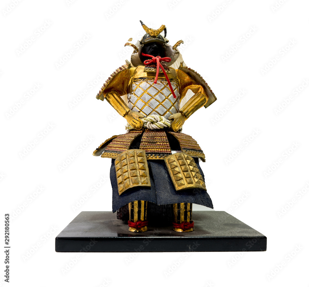 Samurai (Japanese warrior) armor isolated on white background Stock ...