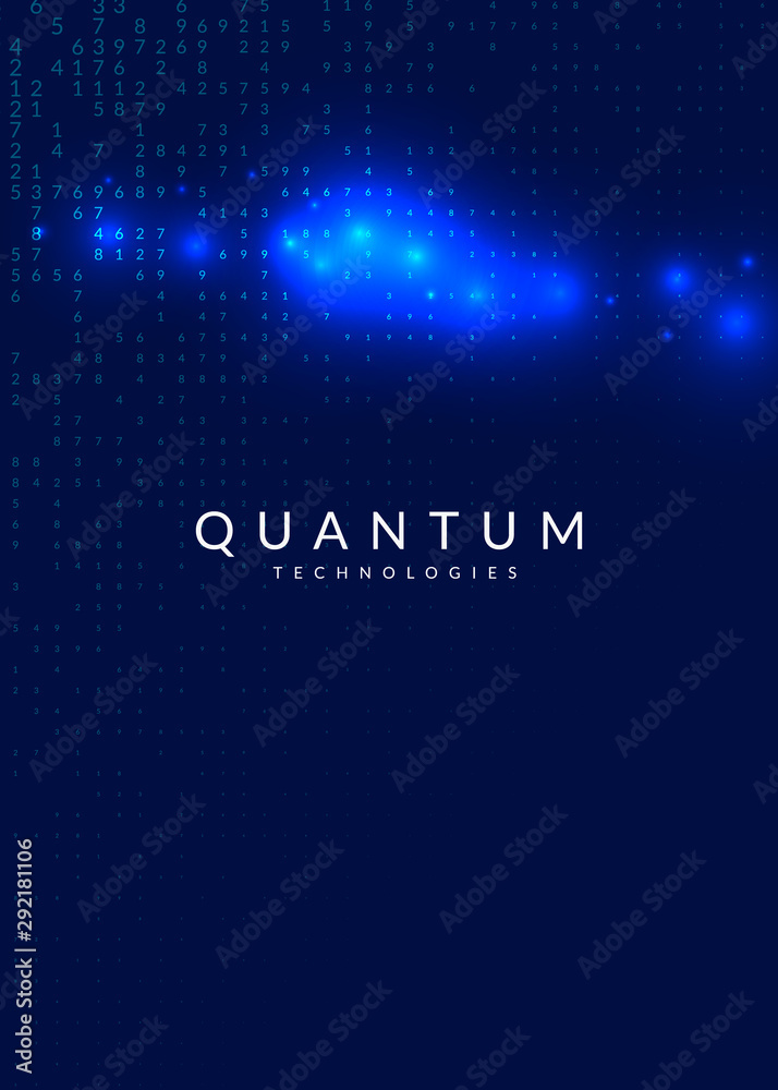 Deep learning concept. Digital technology abstract background ...