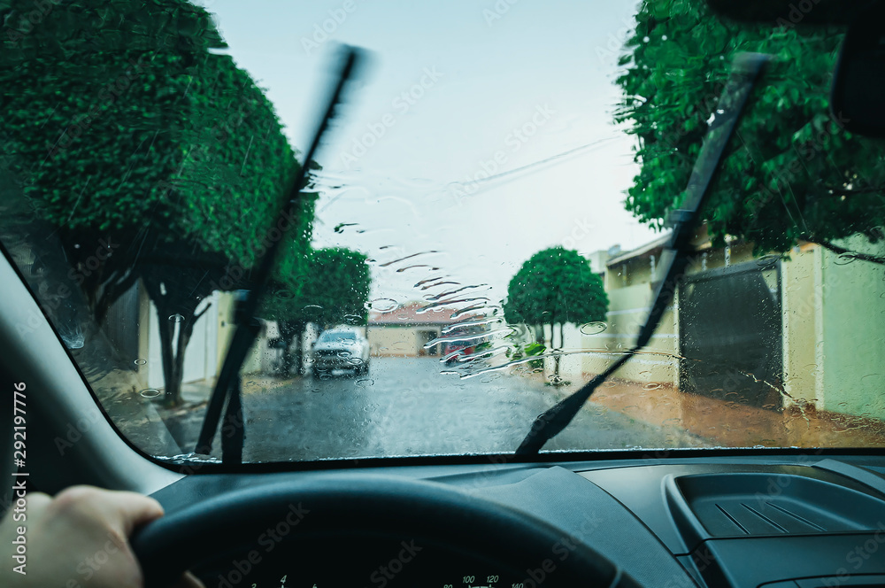 Car Windshield View Inside