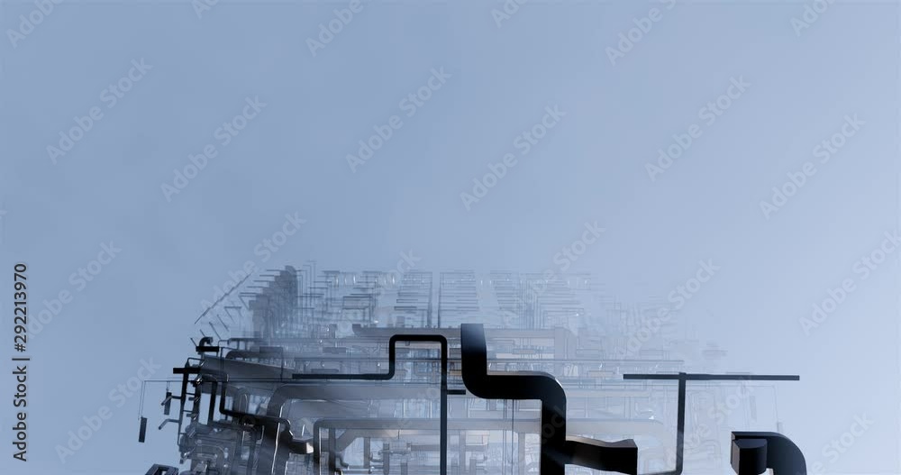 Conceptual visualization of the BIM model utilities of the building ...