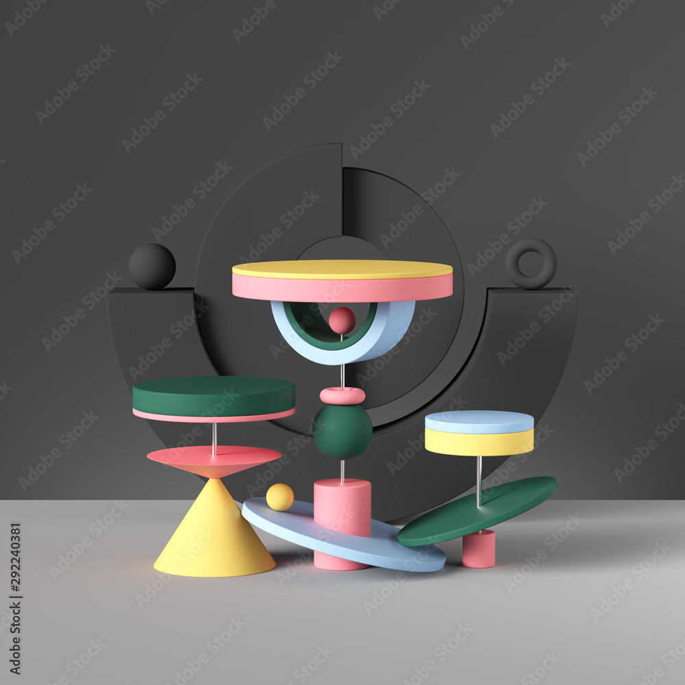 Asymmetrical Geometric Shapes