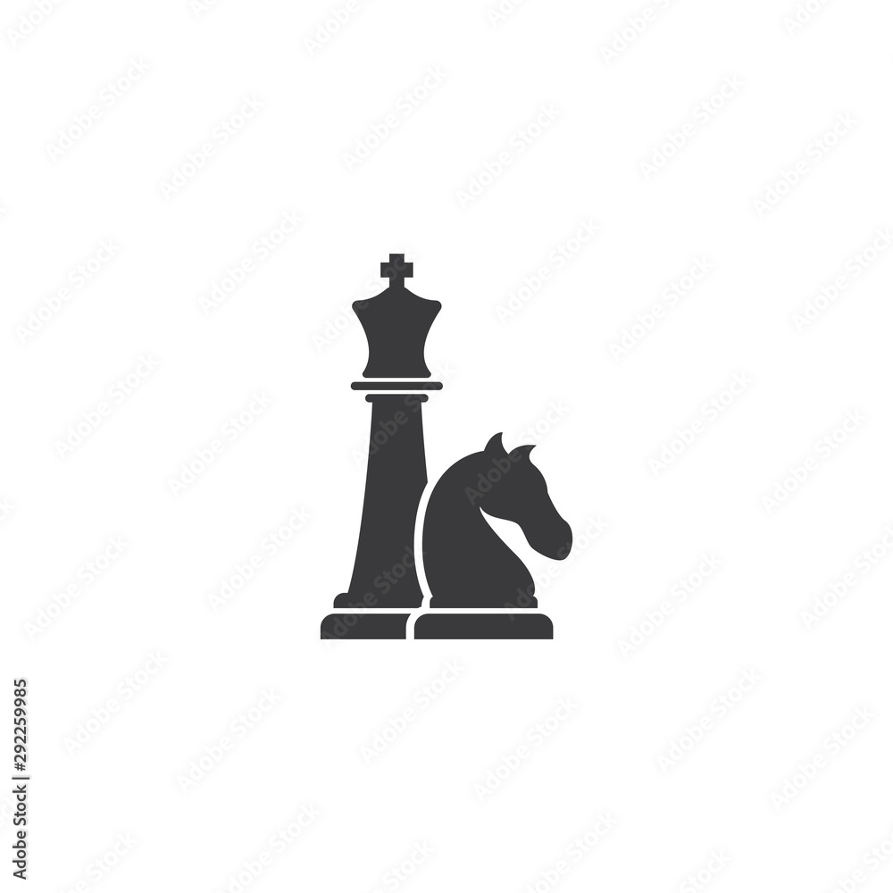Chess logo icon Stock Vector | Adobe Stock