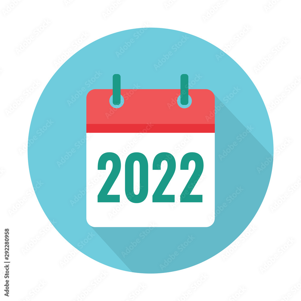 2022 Calendar Icon Vector