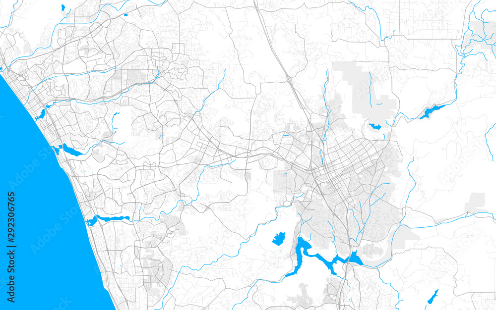 Fototapeta mapa świata dla dzieci Rich detailed vector map of San ...
