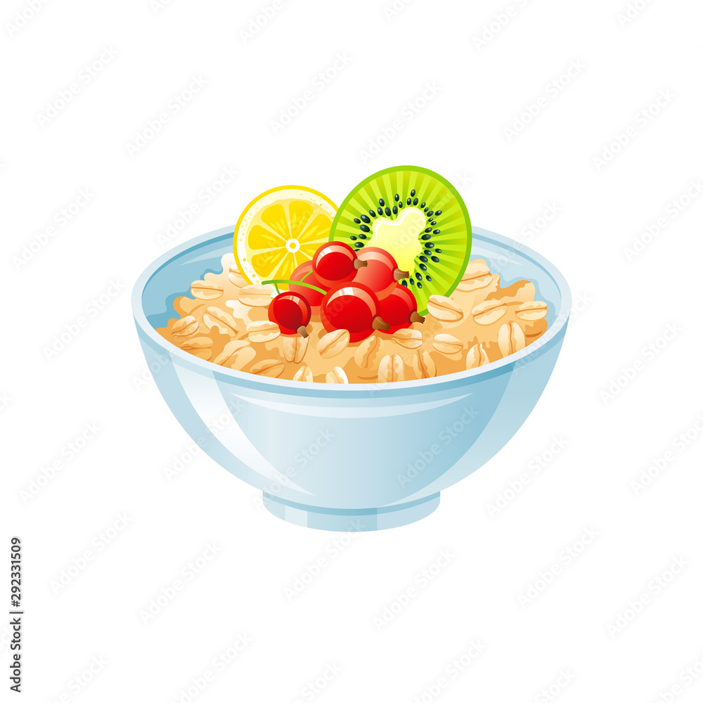 Bowl Of Oatmeal Cartoon