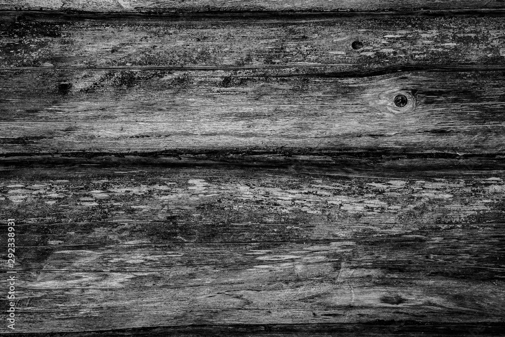 Wooden blockhouse background, part of the wall of the old house from ...