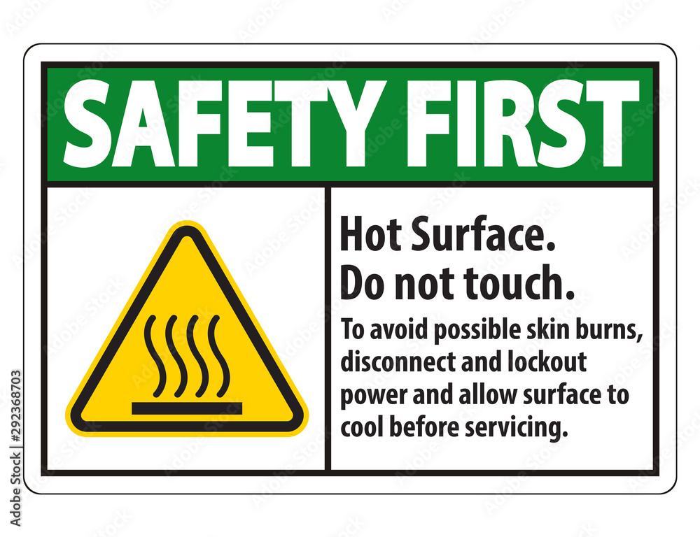 Hot Surface, Do Not Touch, To Avoid Possible Skin Burns, Disconnect And ...