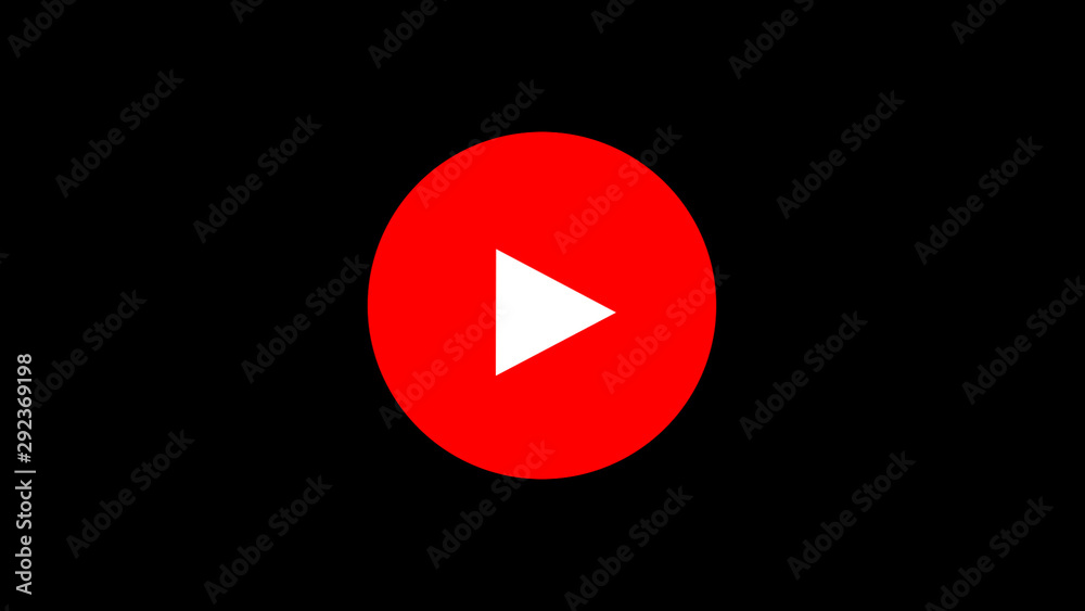 Social Media Play Icon Stock Template | Adobe Stock