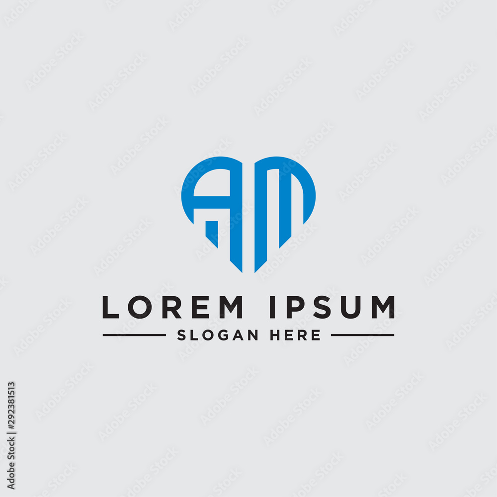 initial letter AM logo icon, the logo design inspiration for companies ...