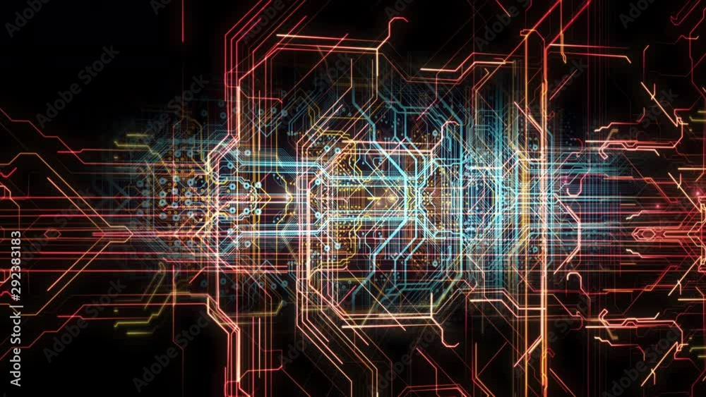 Technology background/Technology background of the abstract computer ...