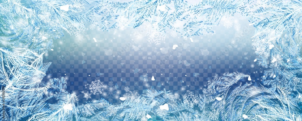 Christmas falling snow vector isolated on transparent background ...