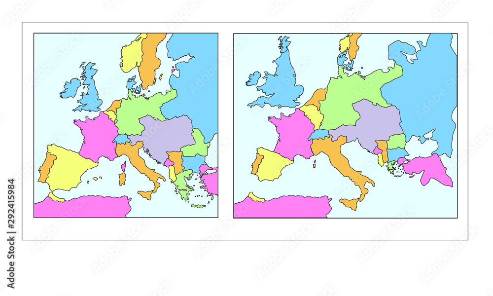 Map Of Europe Blank 1914