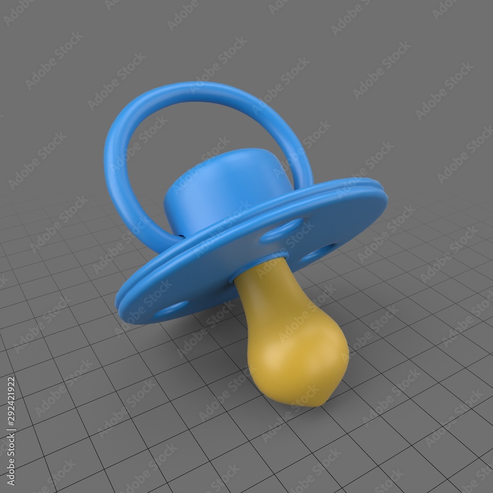 Baby pacifier Stock 3D asset | Adobe Stock