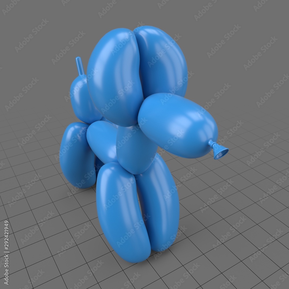 Dog balloon Stock 3D asset | Adobe Stock