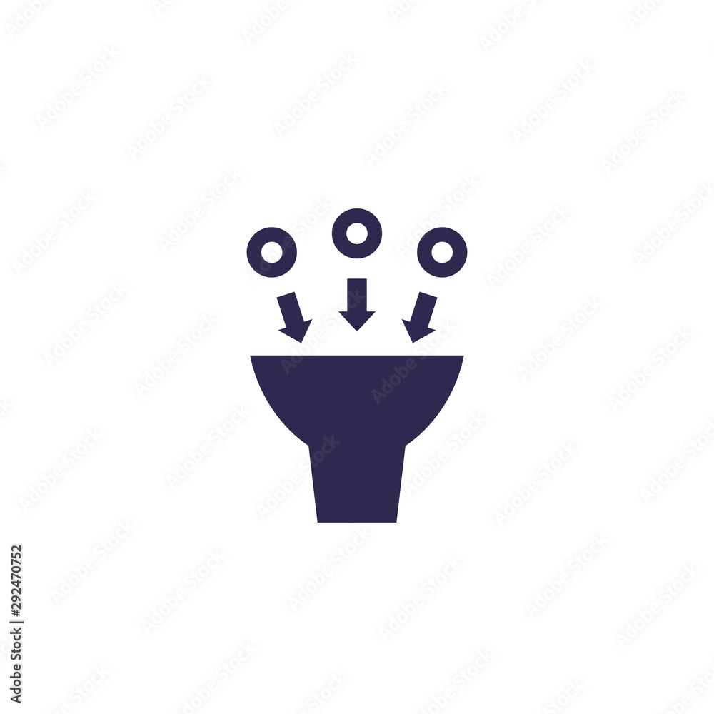 suction icon isolated on white Stock Vector | Adobe Stock