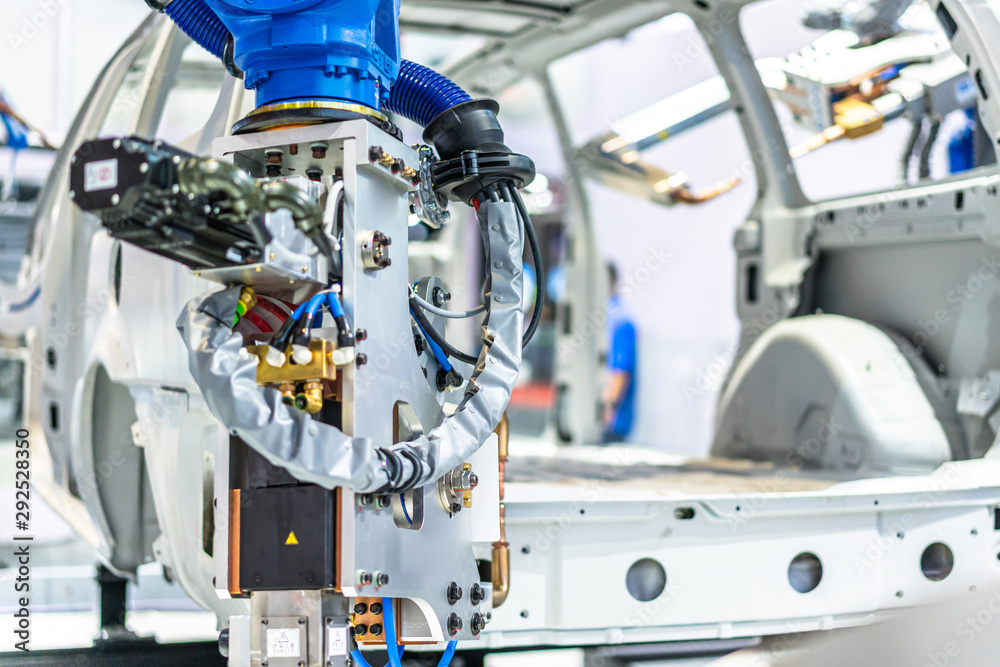 robot arm in factory Stock Photo | Adobe Stock