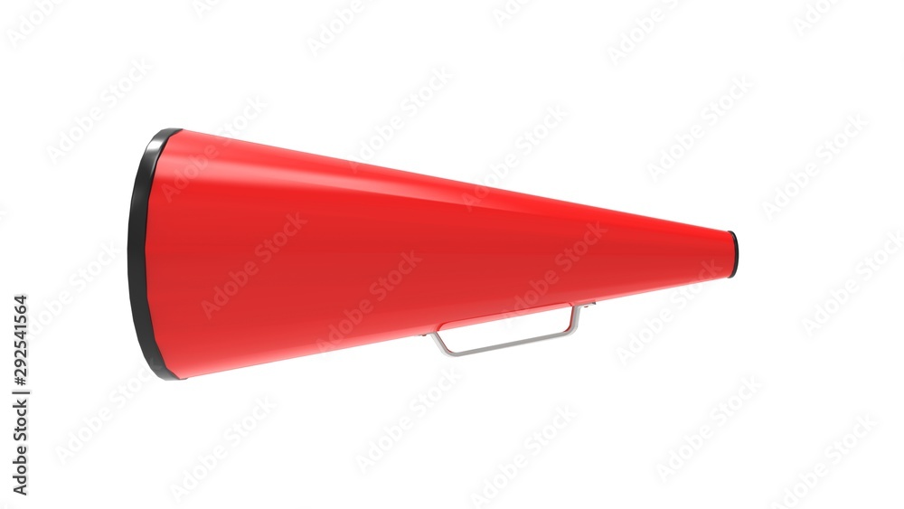 3d rendering of a cheering horn isolated in white background Stock ...