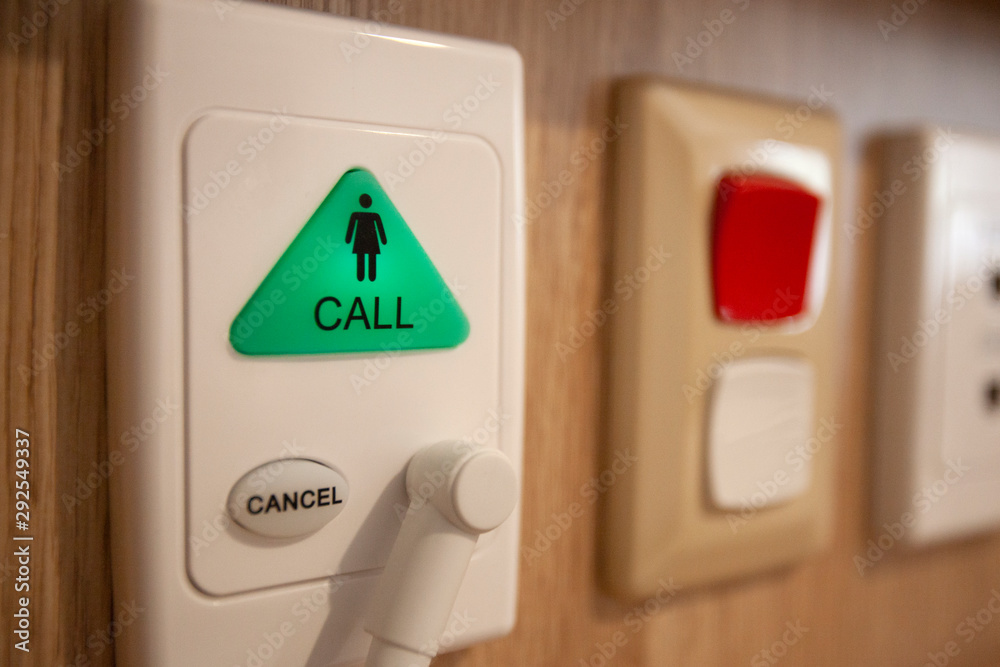 Call button in care facility. Stock Photo | Adobe Stock