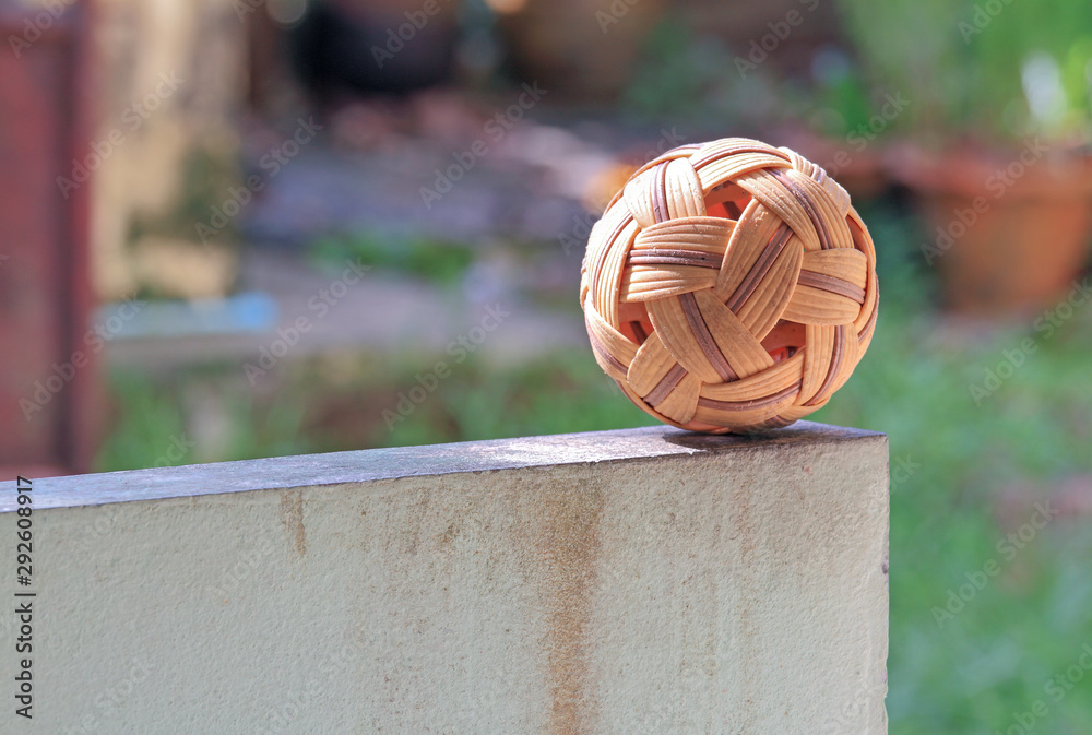 sepak takraw ball,Sports equipment for exercise Stock Photo | Adobe Stock