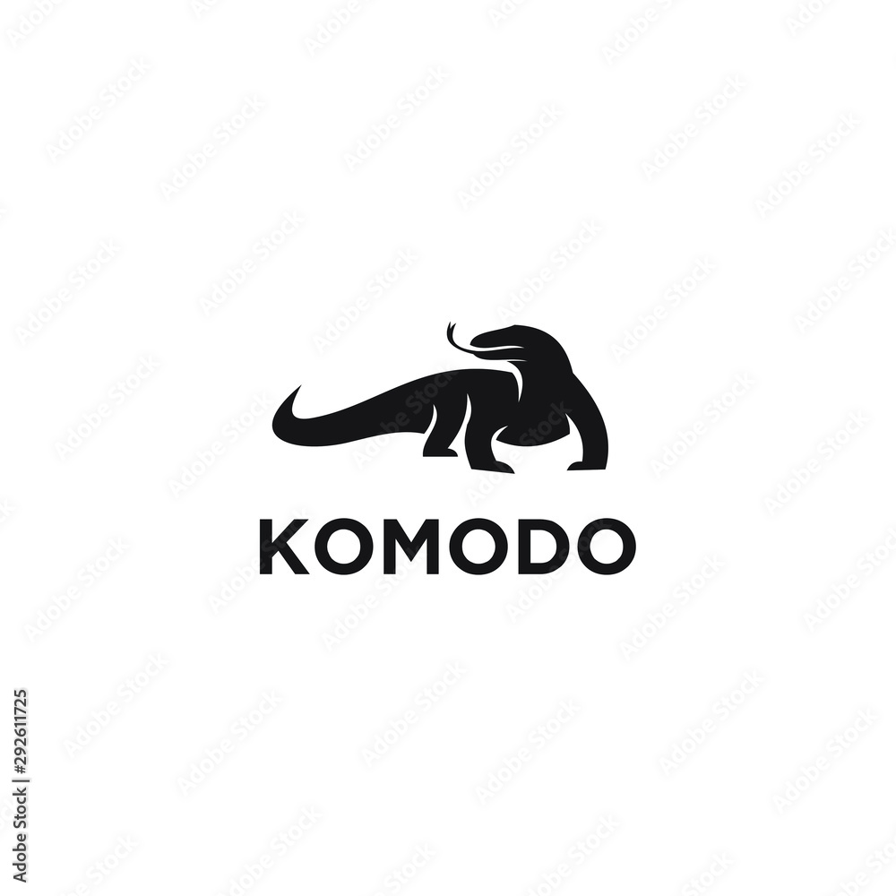 komodo dragon logo icon designs vector Stock Vector | Adobe Stock