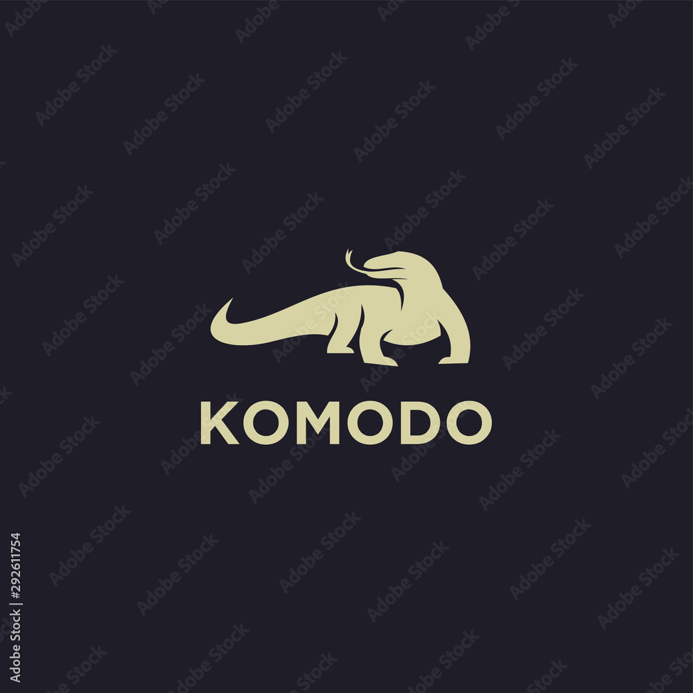 komodo dragon logo icon designs vector Stock Vector | Adobe Stock