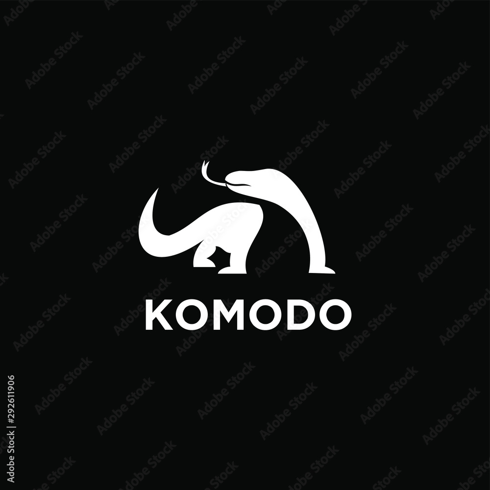 komodo dragon logo icon designs vector Stock Vector | Adobe Stock
